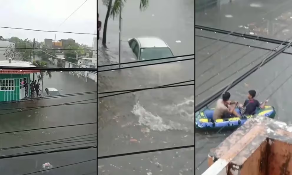Onda Tropical 8 Provoca Lluvias Torrenciales E Inundaciones En Veracruz